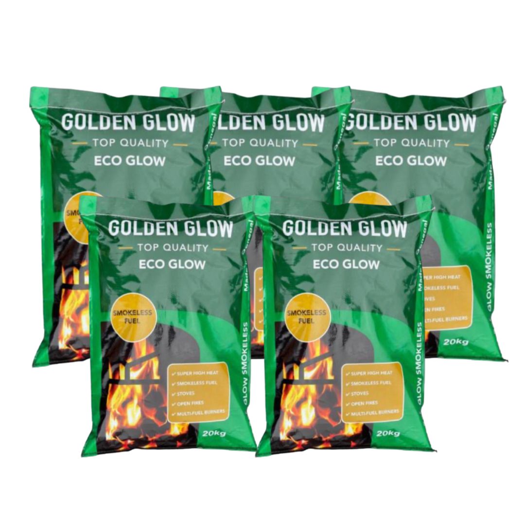 ECO Glow Smokeless Coal 5x 20kg Bags EASTER SPECIAL! – Carryduff Firewood